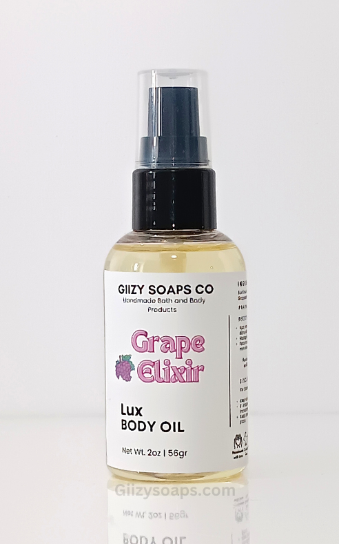 Grape Elixir Lux Body Oil – Giizy Soaps Co