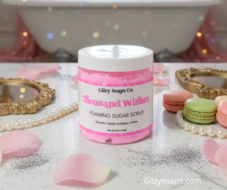 Thousand Wishes Foaming Scrub ️ – Giizy Soaps Co